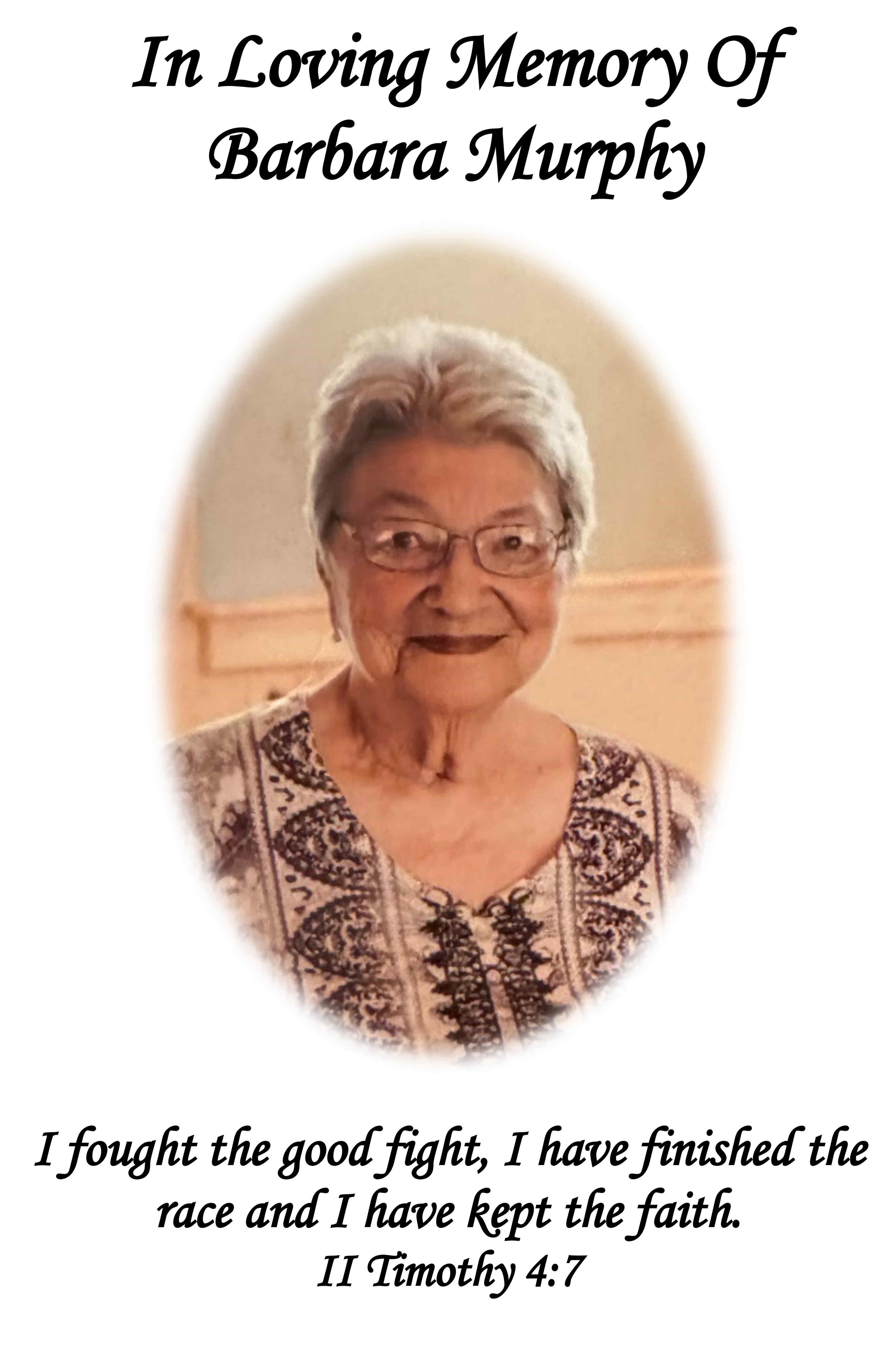 Obituary | Barbara Murphy of formerly of Sarles, North Dakota | DAHLSTROM FUNERAL HOME